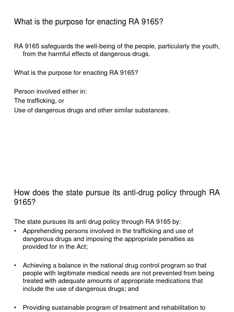 ra 9165 pdf - philippin news collections