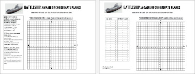 Coordinate Plane Battleship Game