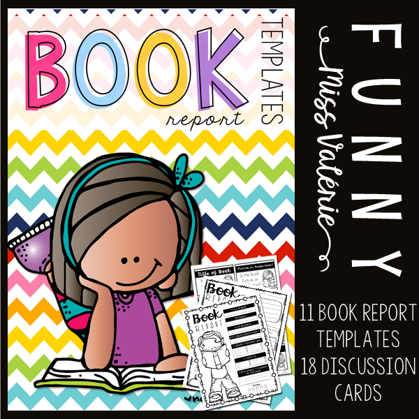 Funny Miss Valérie: Book Report Templates