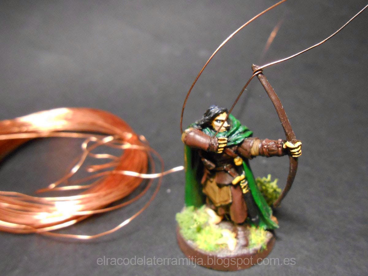 El racó de la Terra Mitja: Cuerdas y flechas para miniaturas