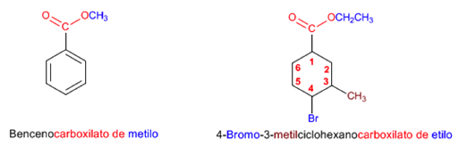 compuestos orgánicos : Esteres