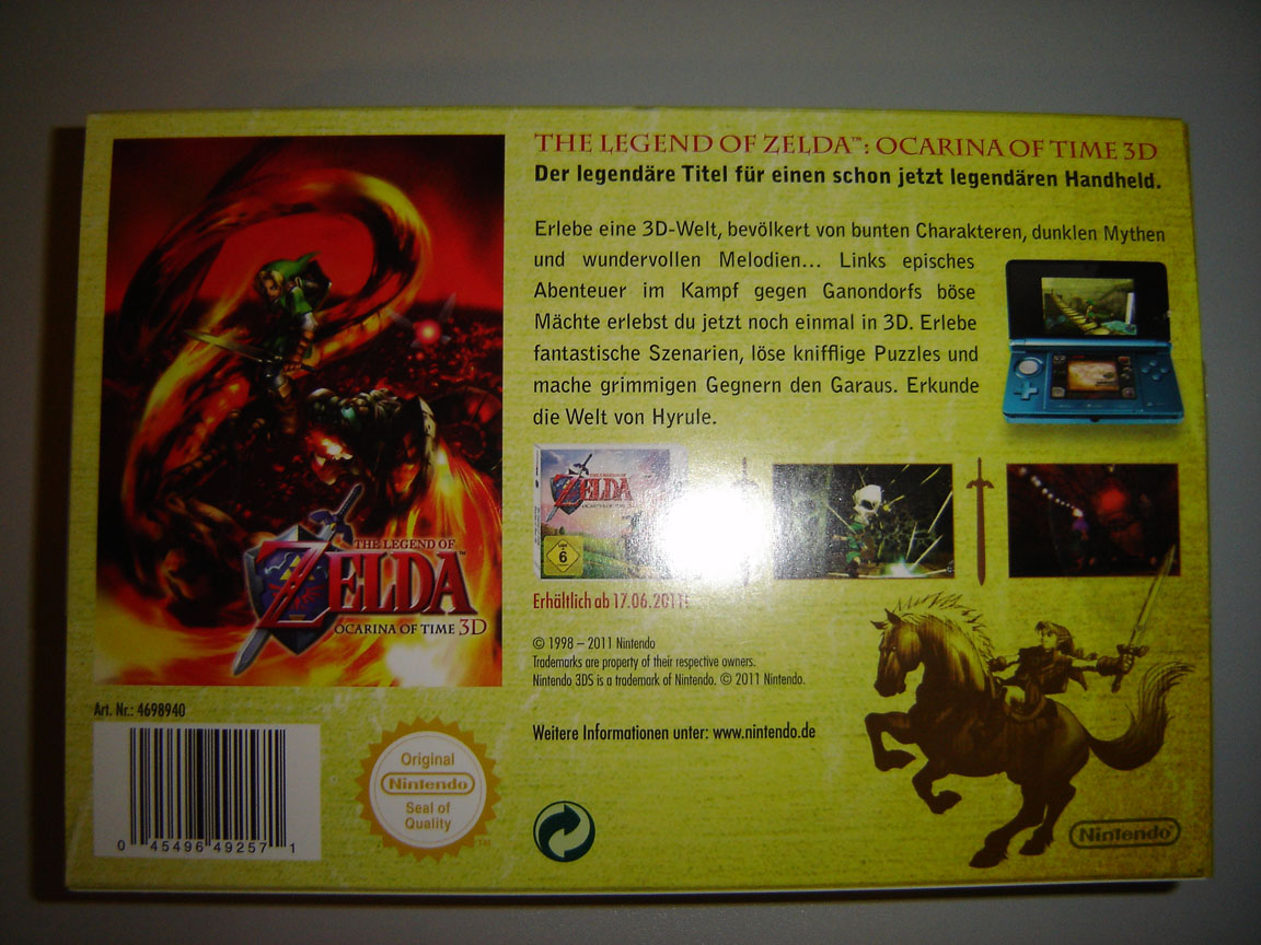 Hyrule Blog - The Zelda Blog: Ocarina of Time 3D Preorder Box