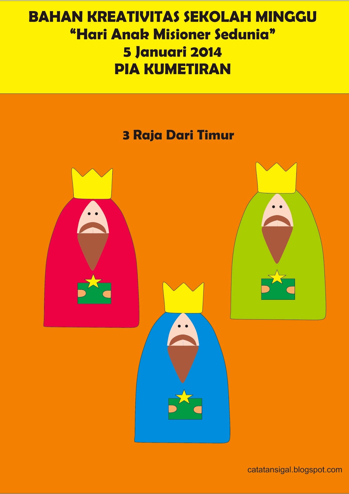 catatan sigal: Bahan Kreativitas Sekolah Minggu "Hari Anak Misioner ...