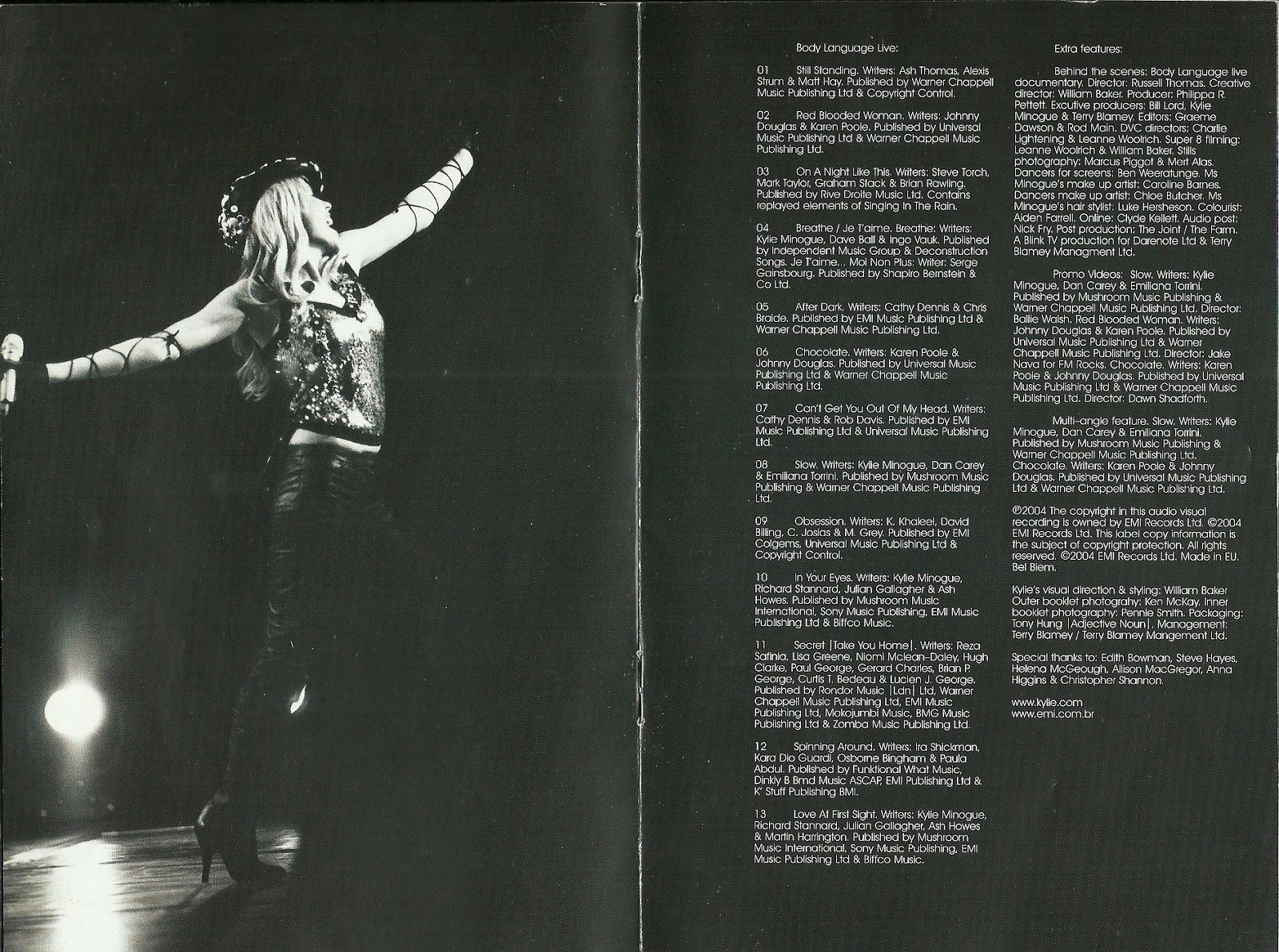 DVD: Kylie Minogue - Body Language Live (Album Launch Live At The ...