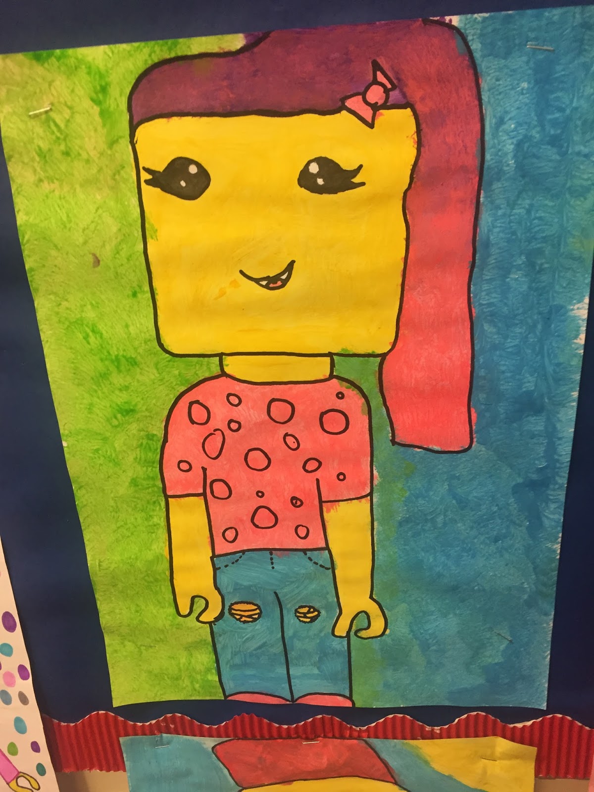 Ms Wards Classroom: Lego Self-Portrait Art