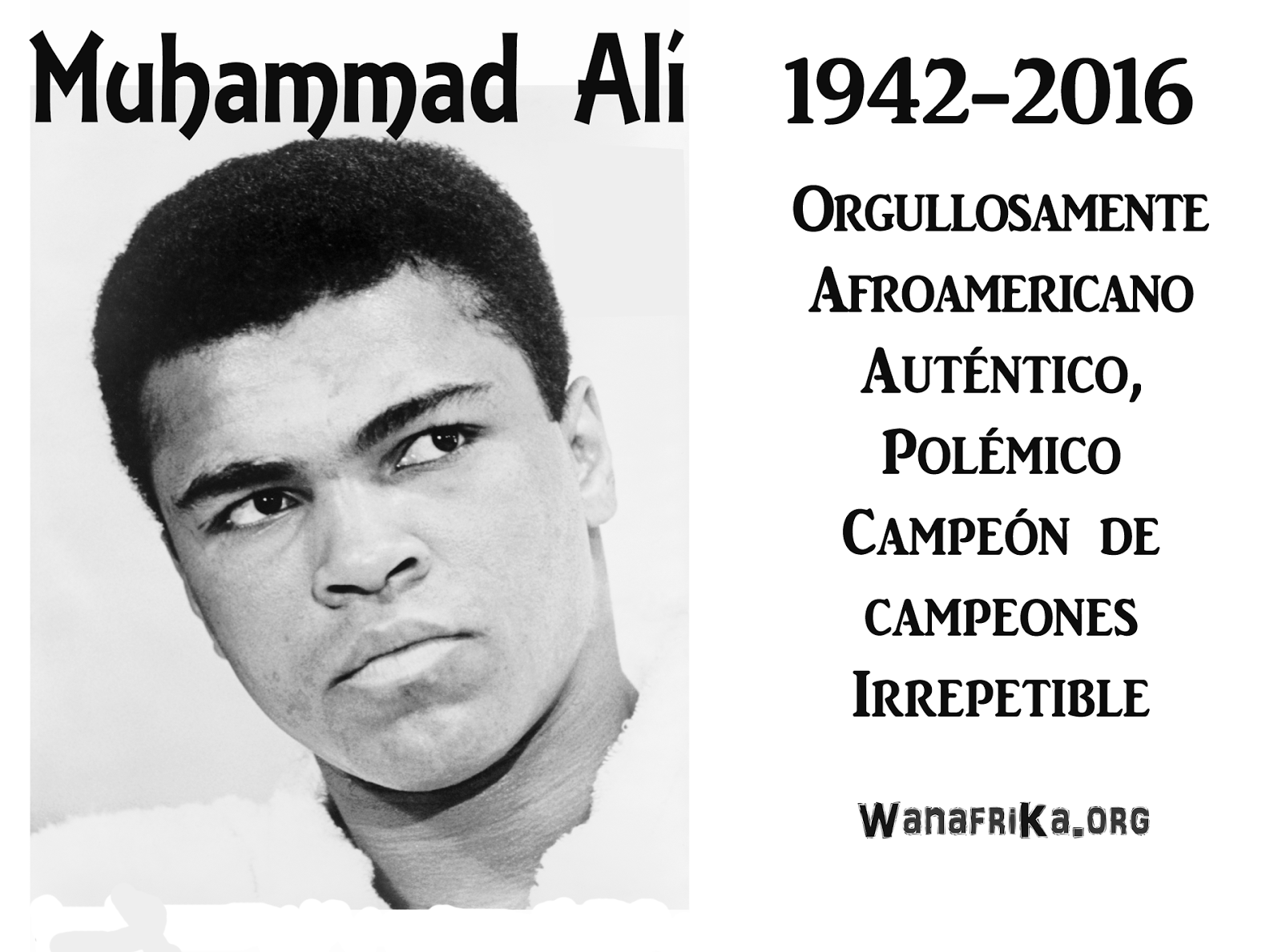 Descanse en paz Muhammad Ali‬ poderoso y orgulloso luchador ~ Africanidad