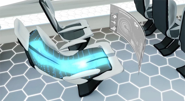 Airbus concept for 2050 has transparent ceilings and morphing chairs ...