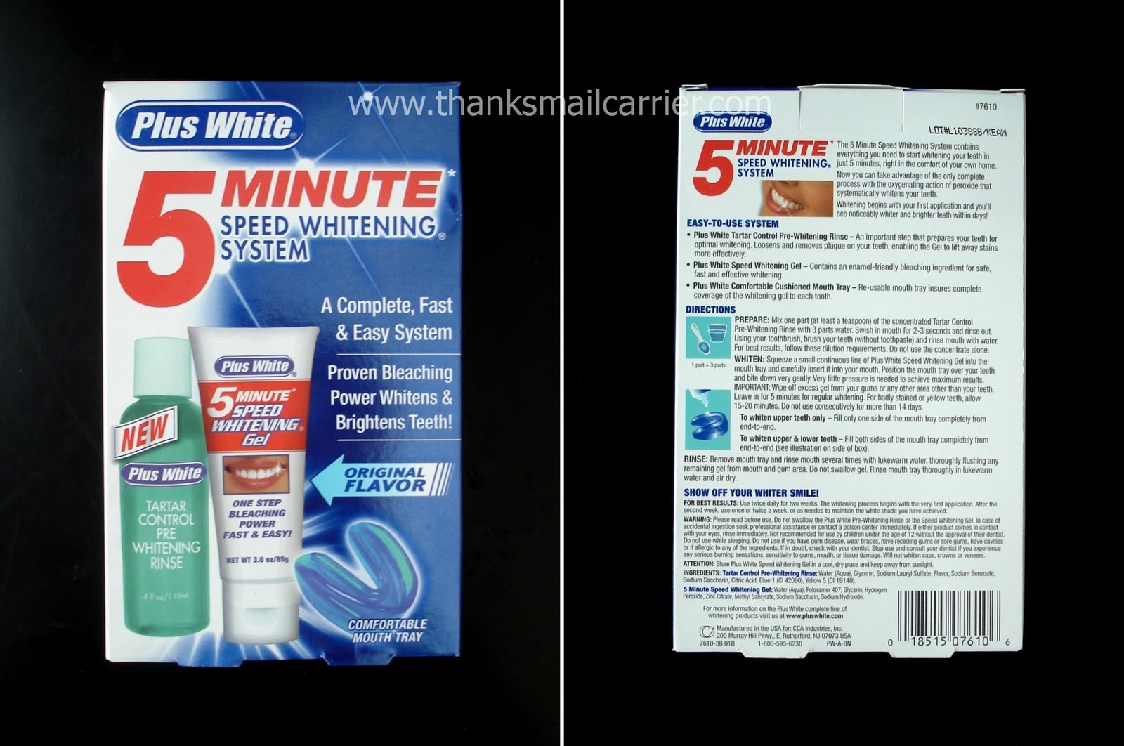 Thanks, Mail Carrier | Plus White 5 Minute Speed Whitening System {Review}