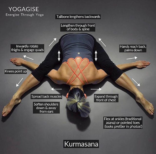 Tortoise/Turtle Pose or Kurmasana