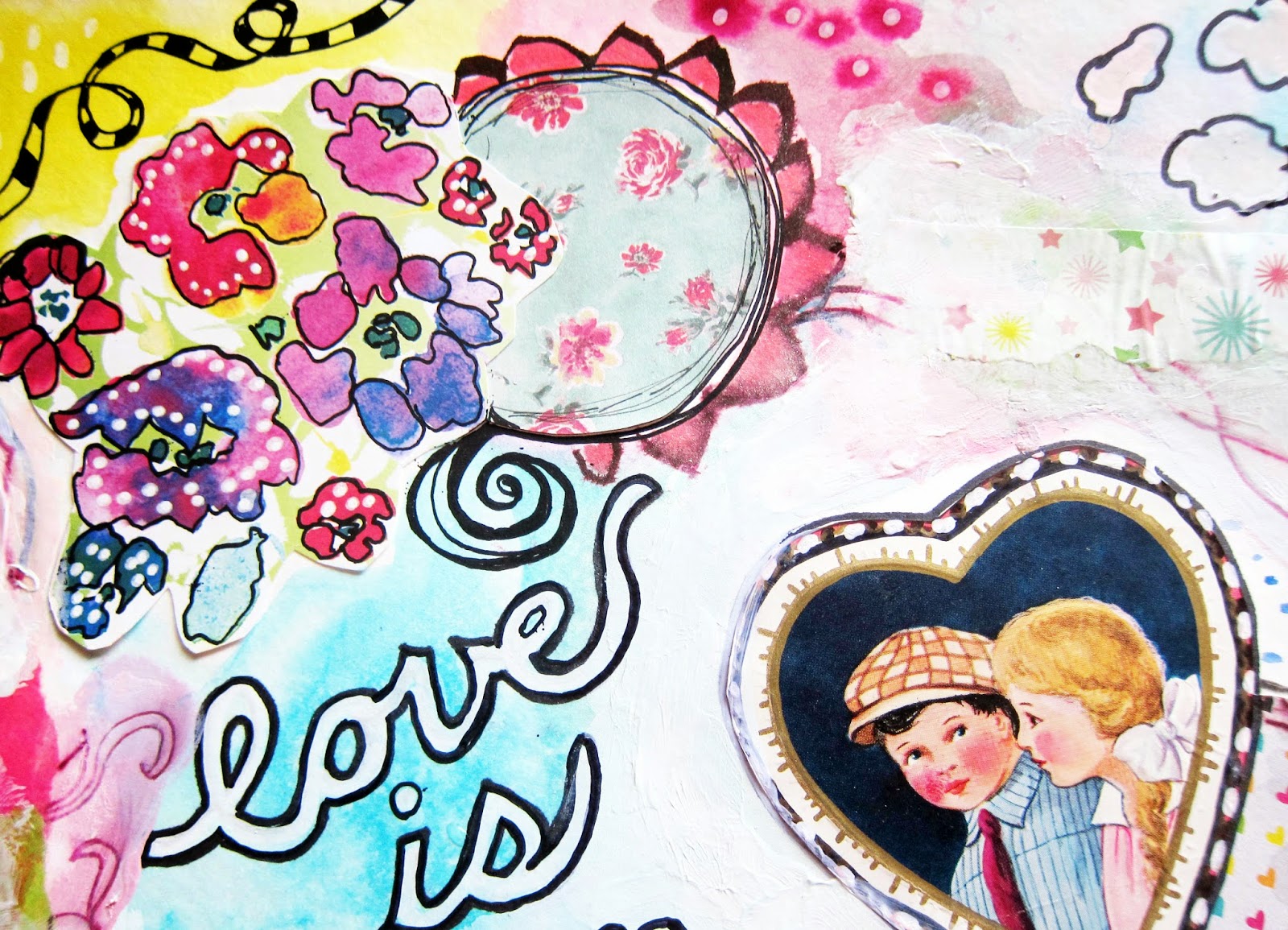 Vintage Valentine Collage - Marcia Beckett