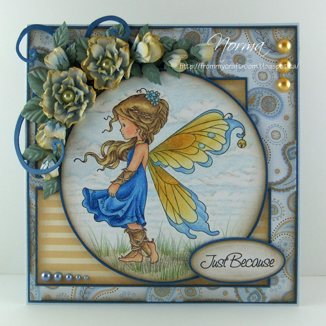 From My Craft Room: Silver Fairy - Sweet Stamping Pixies July Challenge