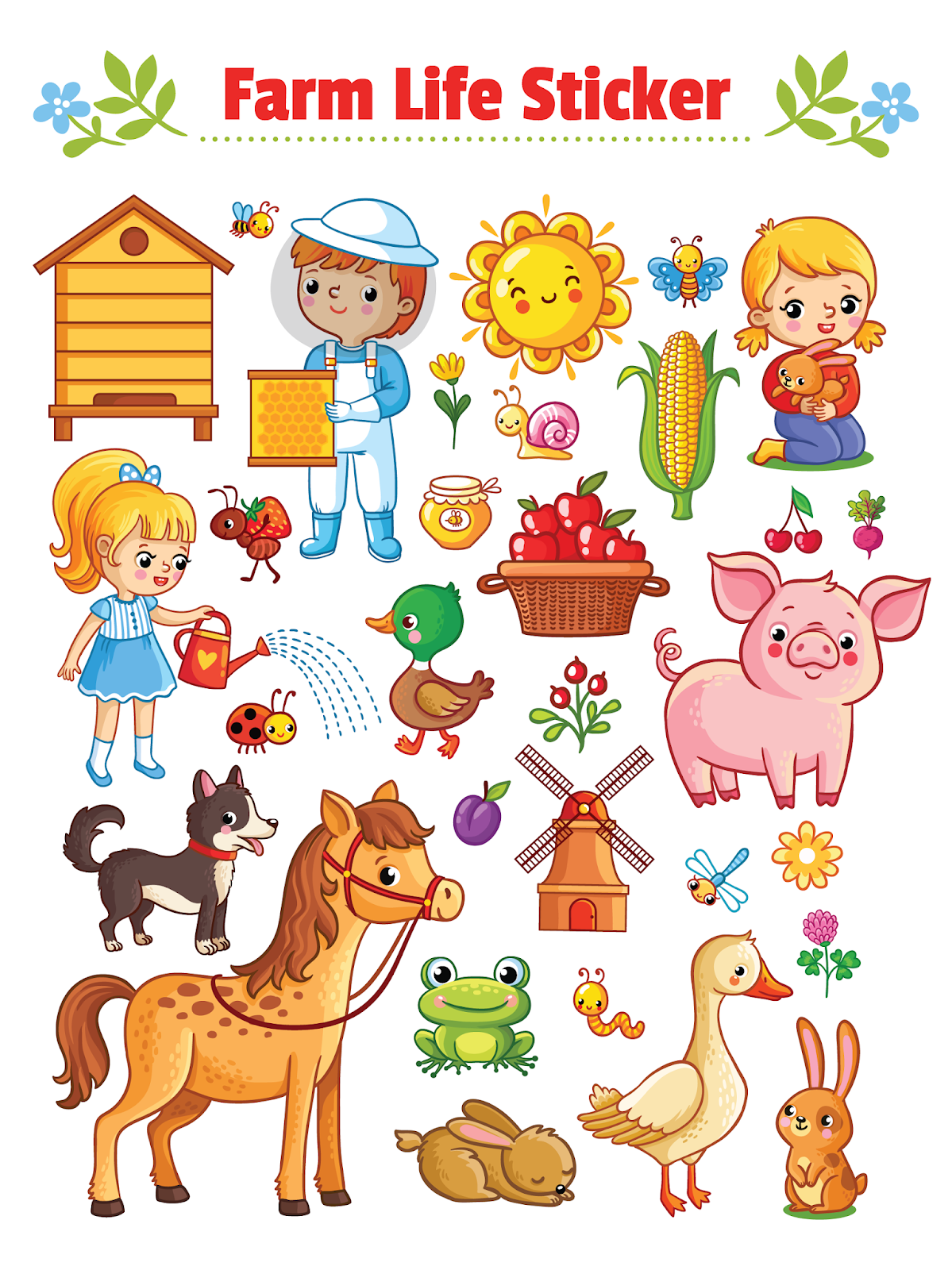 For programming mobile game: Farm Life Sticker