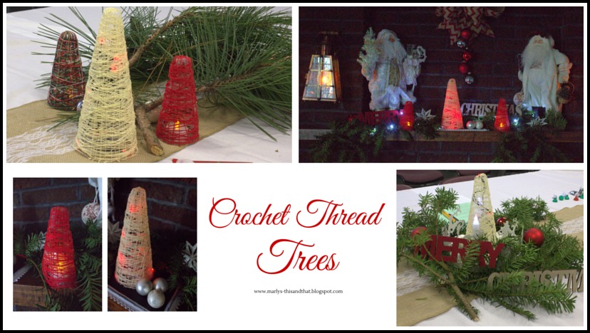 This and that: Decorate with Crochet Thread Trees