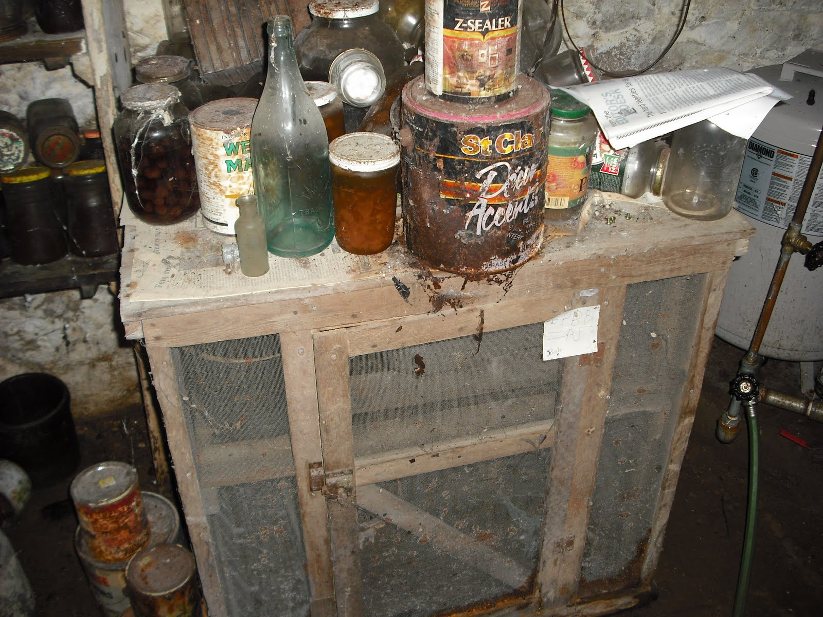 Down Dusty Roads: Icky Basement and Antique Canning Jars