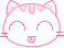 Pink Cat Emoticon GIF