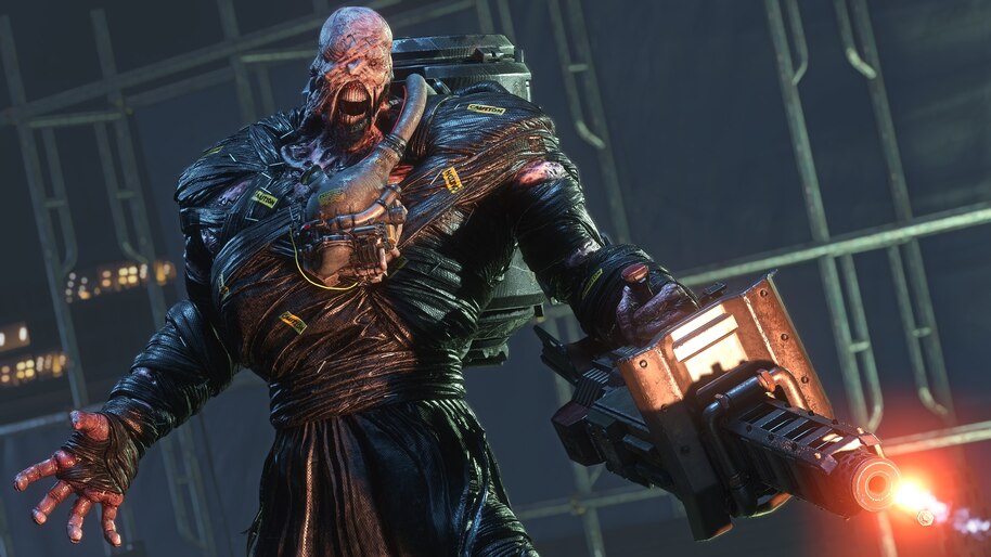 RE3, Remake, Nemesis, Flamethrower, 4K, #7.1753 Wallpaper PC Desktop