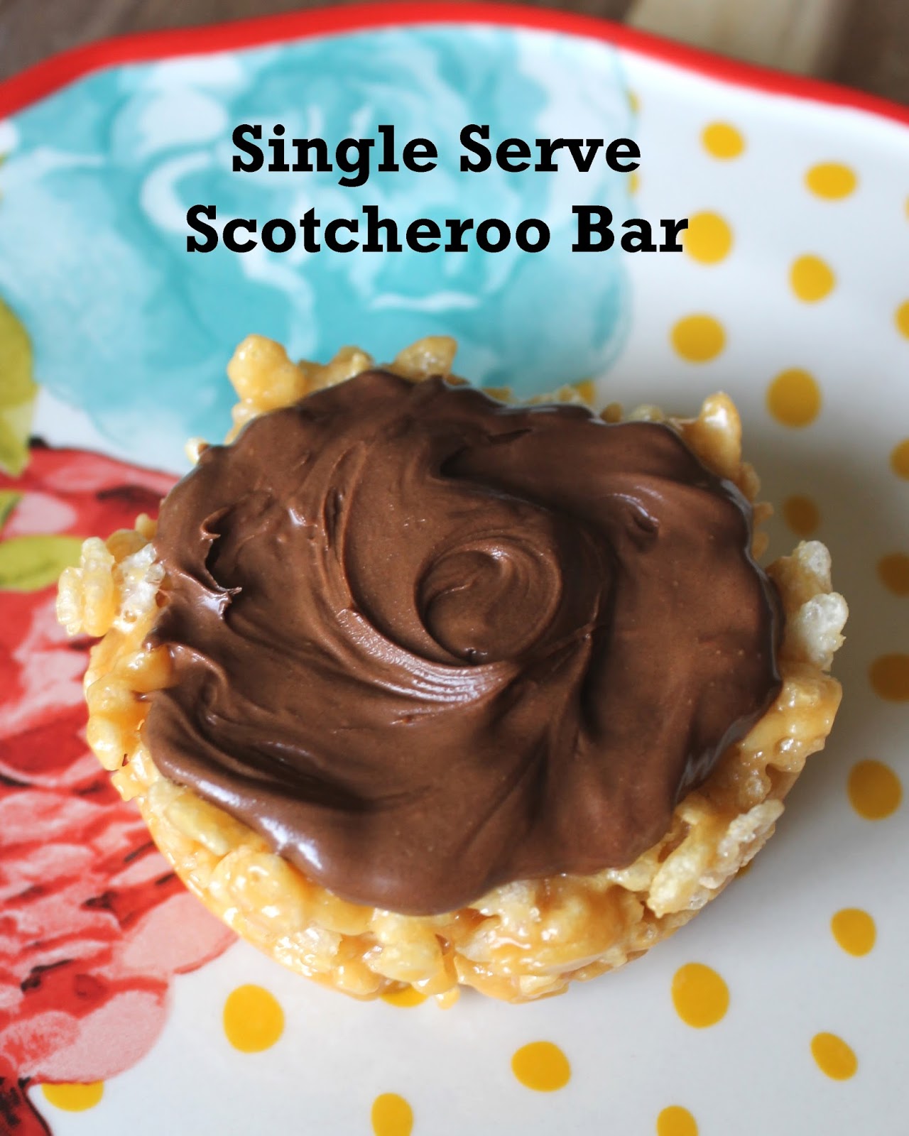 Auntie Bethany - The Best Gluten Free: Easy Single Serve Scotcheroo Bar