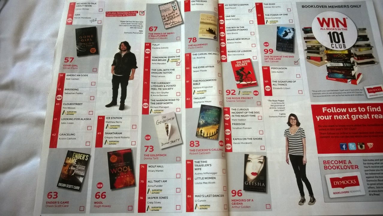 Obsessive Compulsive Reader: Dymocks - The best 101 books as voted by ...