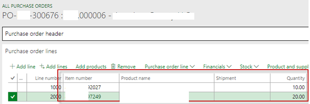 Posting Partial Product Receipt and Invoice in D365FO Purchase Orders