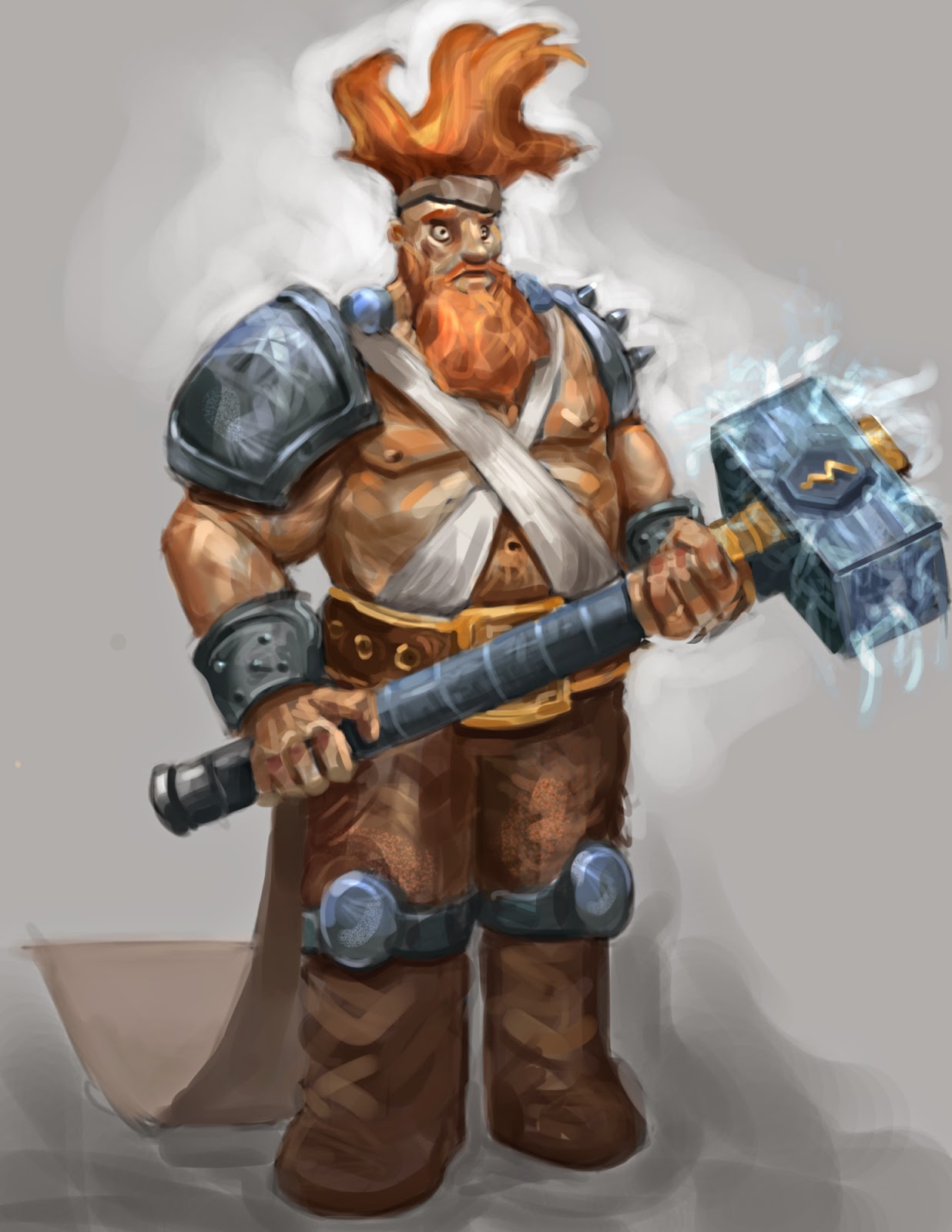 Hamo's Art Blog: Hammer Man Character Concept