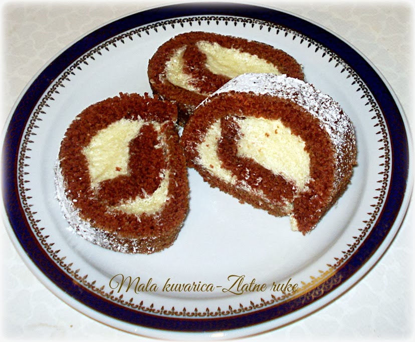 MALA KUVARICA - ZLATNE RUKE: Slatki posni rolat