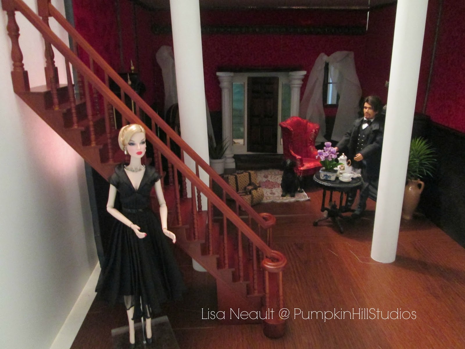 The One Sixth Scale Dollhouse: 1:6 scale staircase!