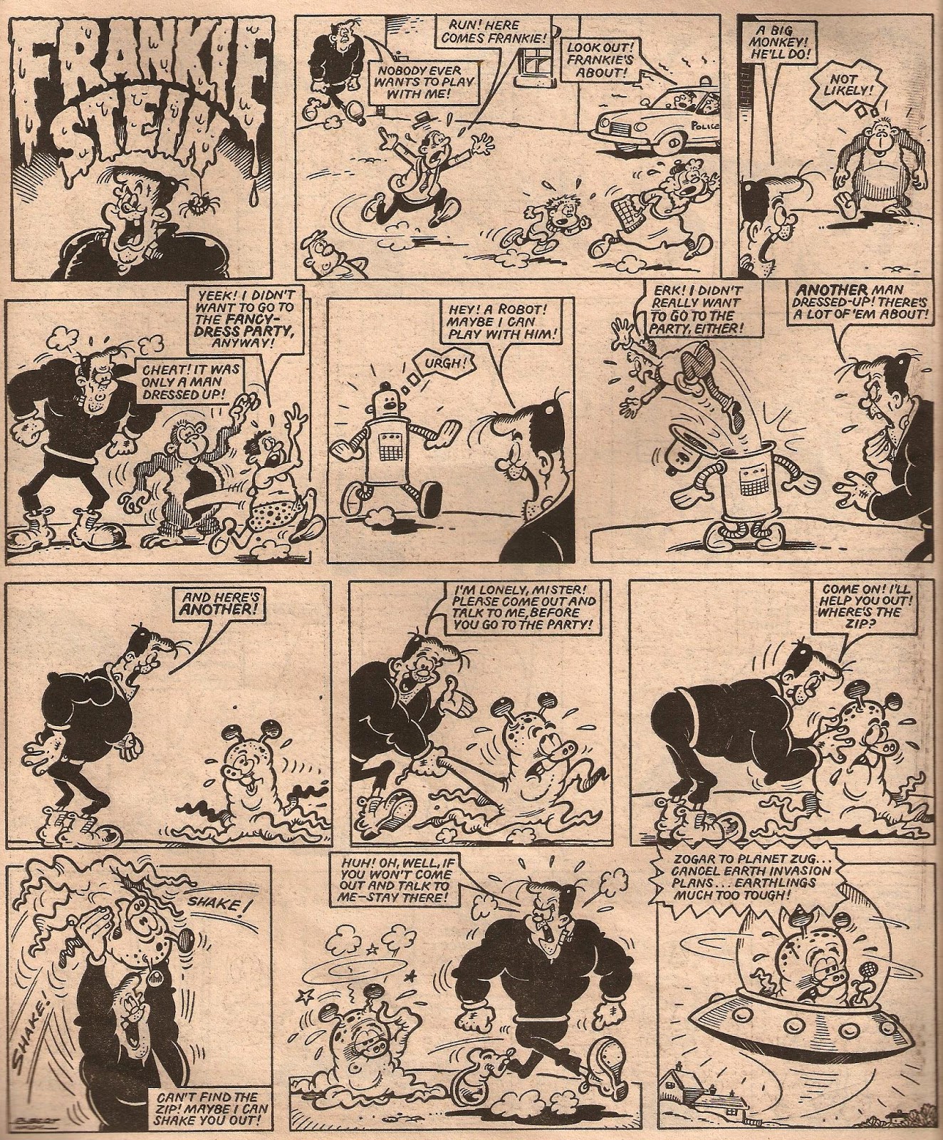 Wacky Comics!: Final Frankie