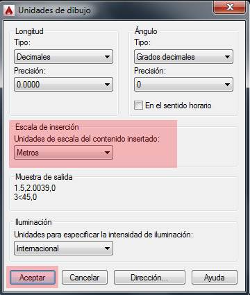 AUTOCAD: Configurar Autocad para trabajar en metros