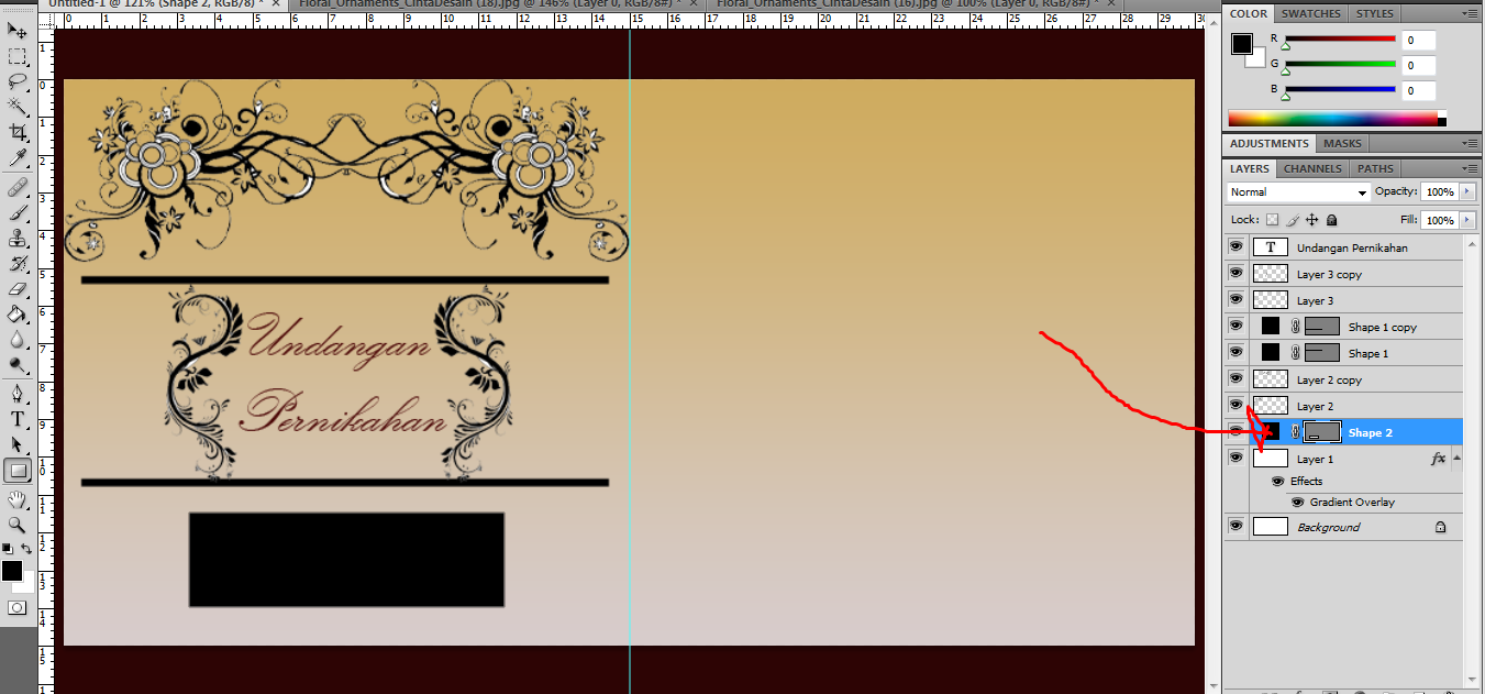 tutorial photoshop cara membuat undangan pernikahan keren dan mudah ...