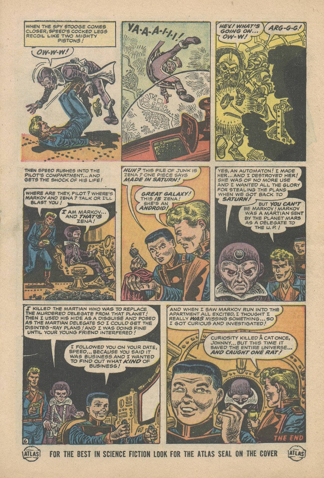 Last of the Spinner Rack Junkies: Speed Carter SPACEMAN by Joe Maneely 1953