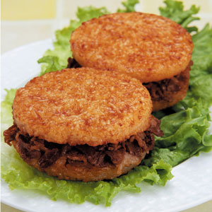 Food Science Japan: Lawson Rice Burger‏