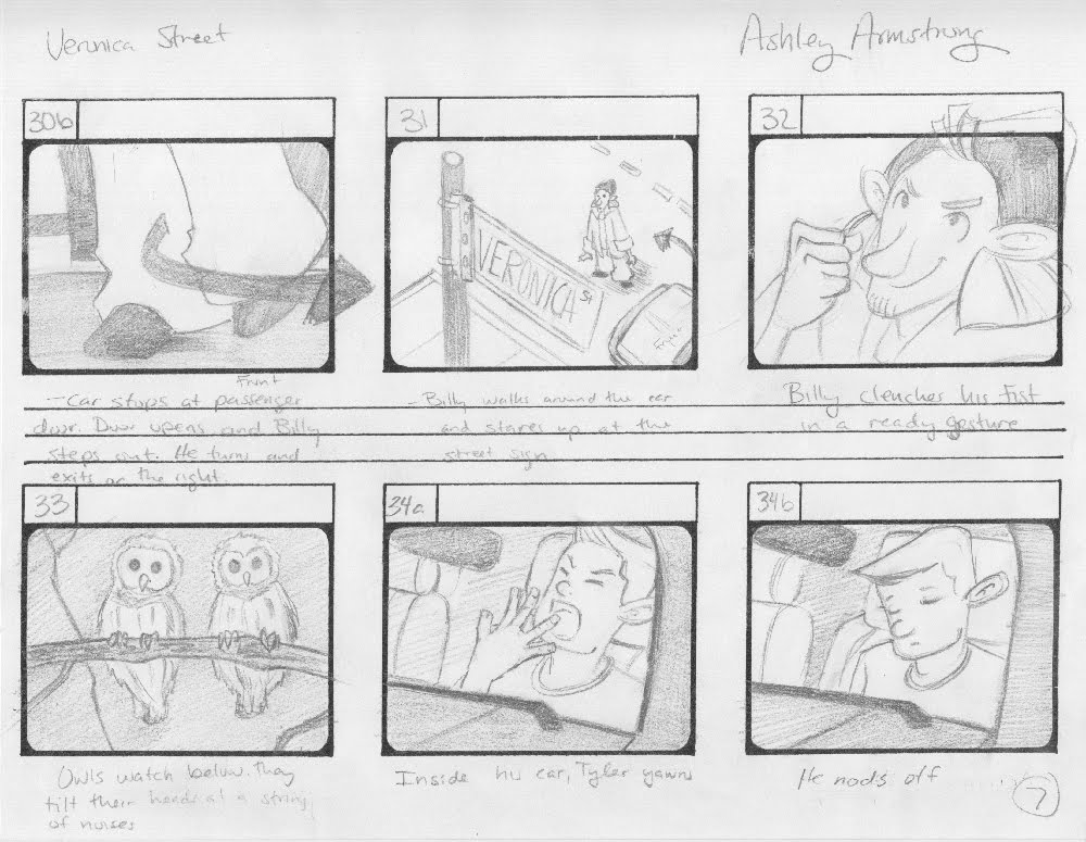Ashley's Art: Veronica Street Storyboards