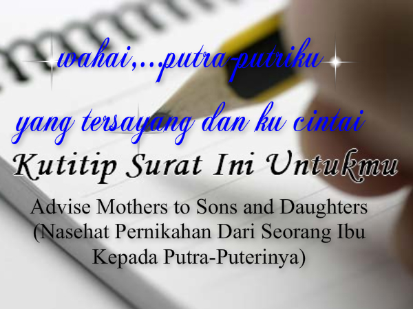 Kata Kata Nasehat Bijak Ibu Kepada Anaknya - Kata-Kata Bijak