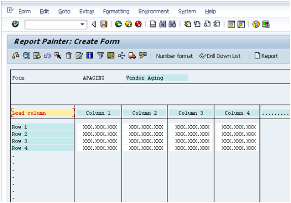 SAP FICO Central: Vendor Aging Analysis Through SAP Report Painter