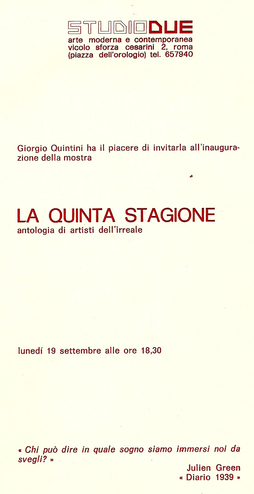 Giorgio Quintini Paleologo: ART DEALER - FRANCESCO RUTELLI