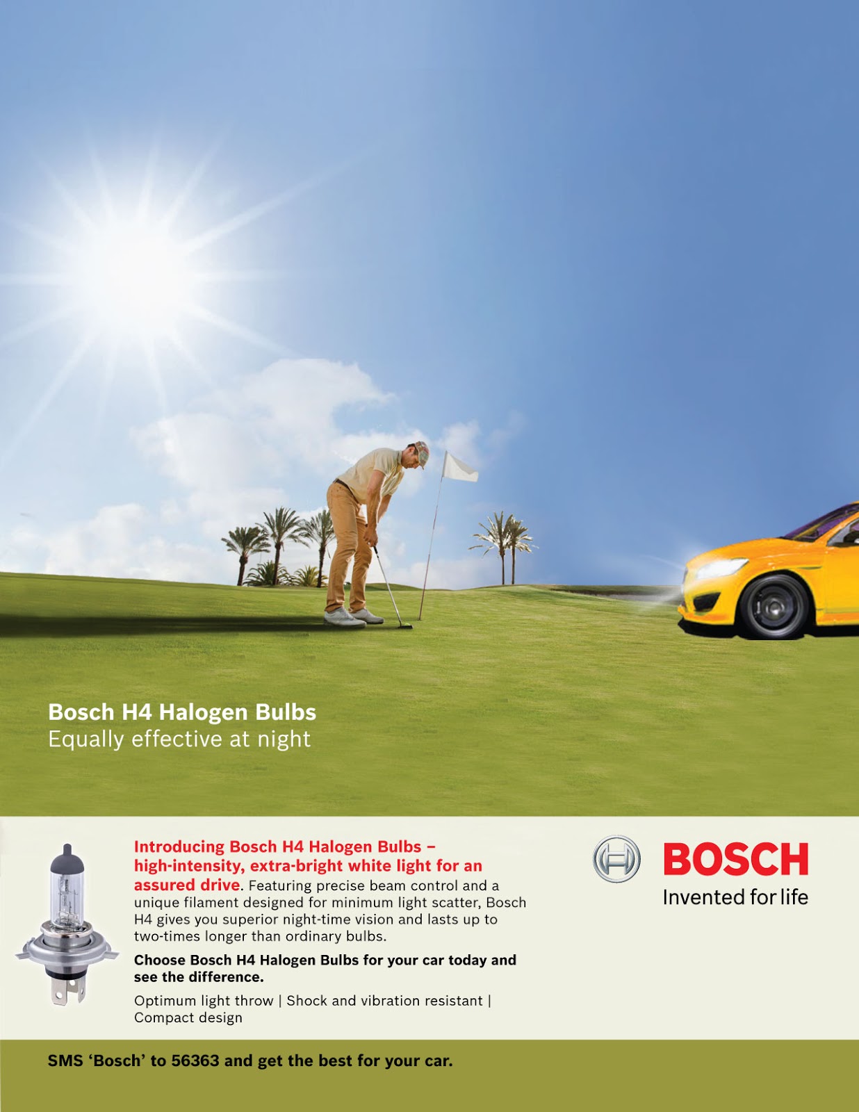 Bineesh P K: Bosch Bulb Shadow Ad Campaign