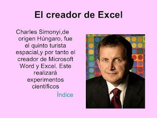 Excel, mas que un programa un mundo : ¿Quién creo excel?