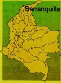 la selección colombia: MAPA DE LA CIUDAD DE BARRANQUILLA Y EL ESTADIO ...