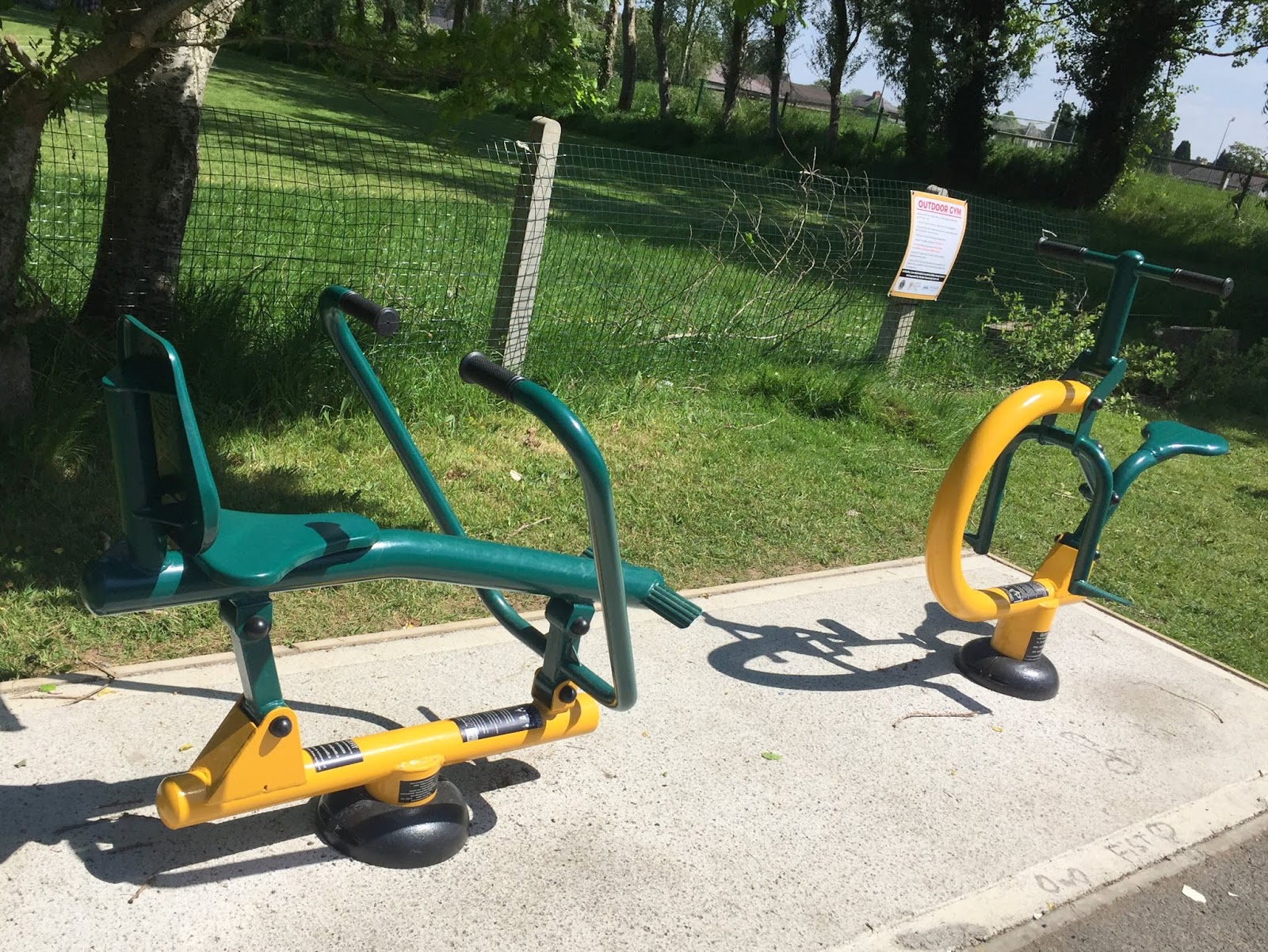 Kilcullen Diary: Outdoor Gym machines for Kilcullen fitness
