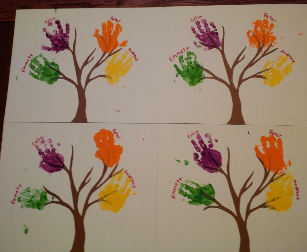 Baby and Me: Craft Time: Handprint Trees