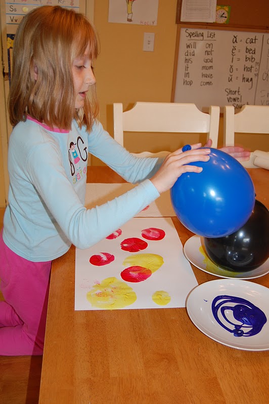 Our Creative Day: Balloon Painting