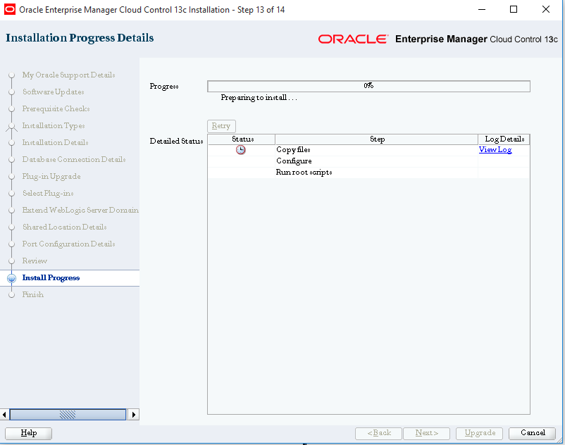 Oracle: Oracle OMS upgrade from 13.1 to 13.2 version