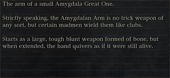 Amygdalan Arm | Bloodborne Wiki