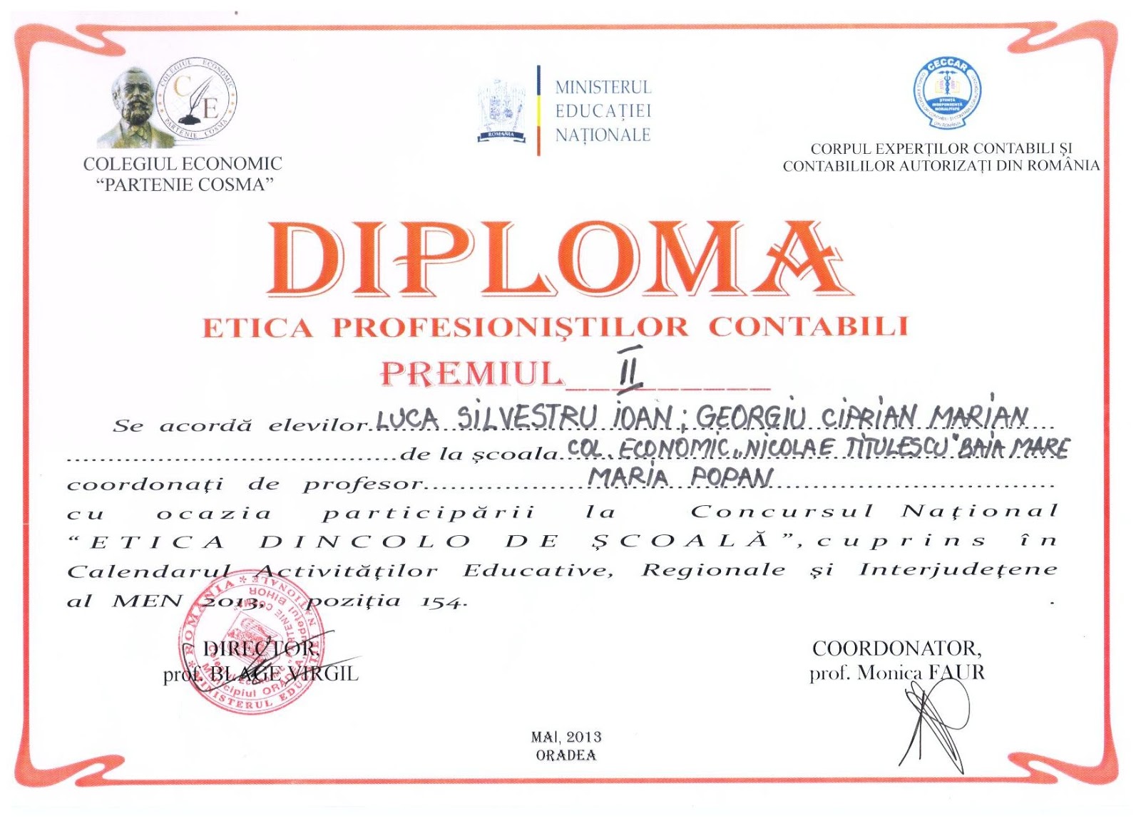 Colegiul Economic "Nicolae Titulescu": 06/13