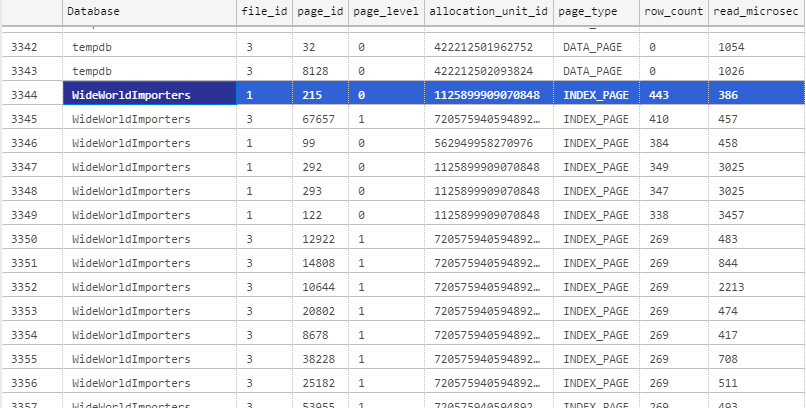 SQL Engine basics: Caching data