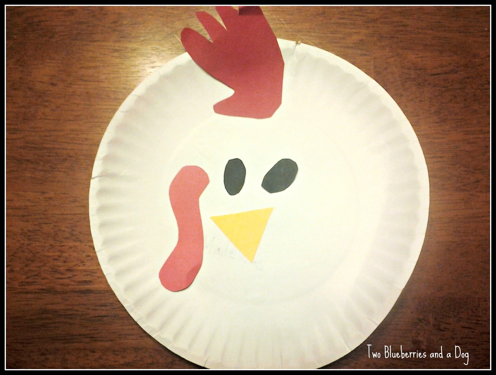 Two Blueberries and a Dog: Paper Plate Rooster