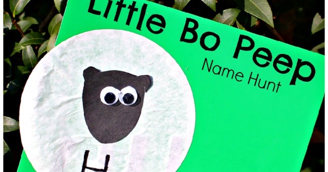 Little Bo Peep Name Hunt - Messy Little Monster
