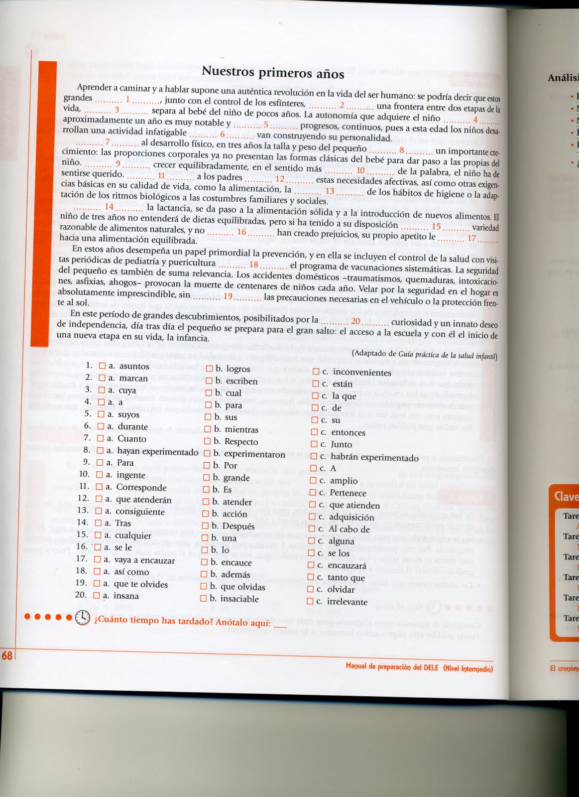 Specialistica I: EJERCICIOS DE GRAMATICA, FRASES HECHAS Y COMPLETAR TEXTOS