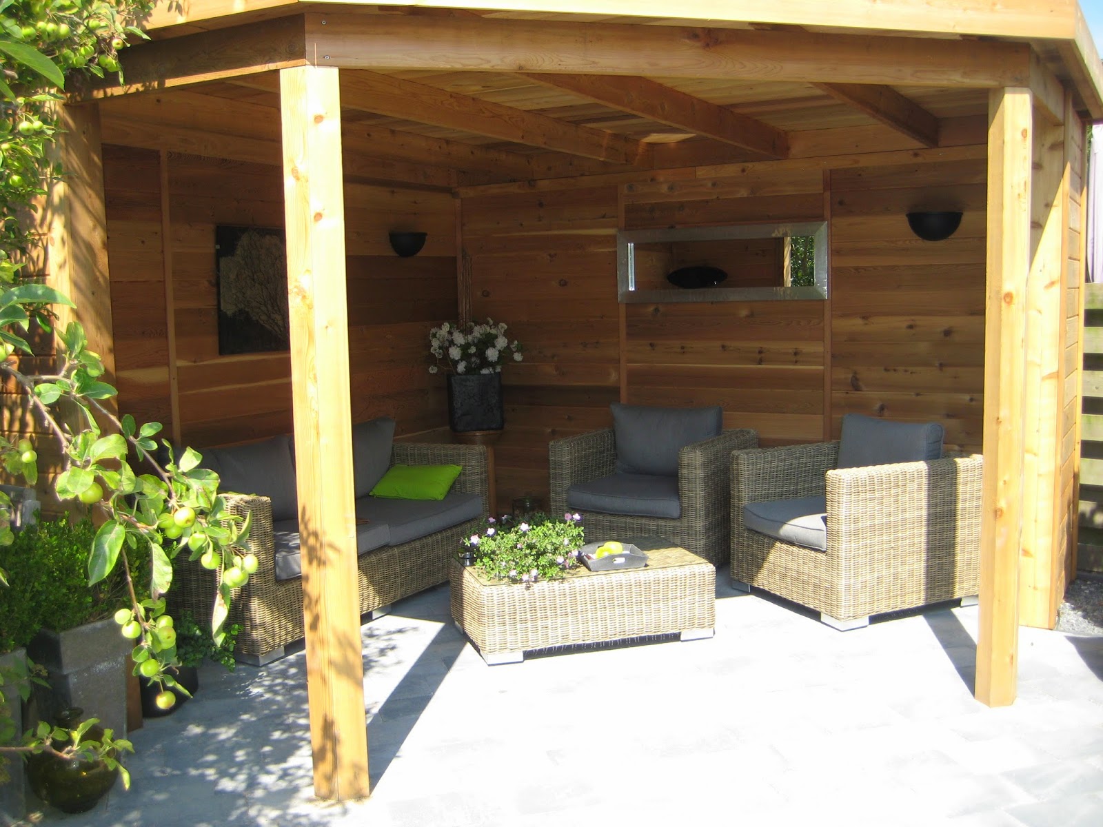 tuinhuisjes en prieeltjes: Prieel 5 kantig met platdak in Vlissingen ...