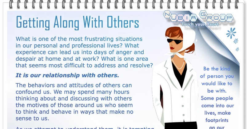 * Nubia_group Inspiration *: Getting Along With Others